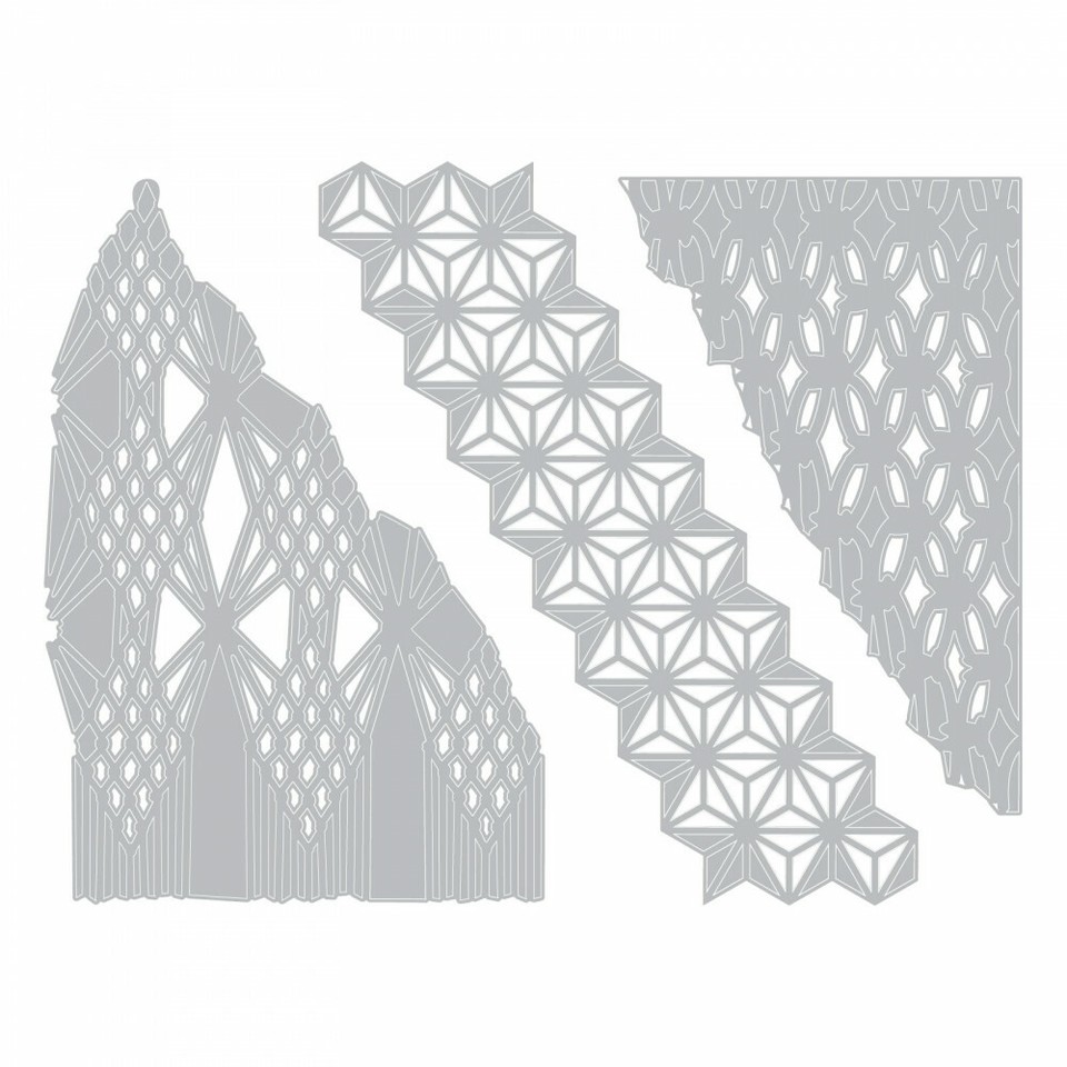 Sizzix Thinlits Die Set 3PK - Macramé Masks by Lynda Kanase 663589 | eBay