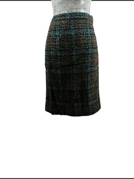 Riddella Womens vintage 80's woo thick Skirt Multicol… - Gem