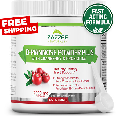 D-Mannose Powder FREE Scoop UTI Relief Probiotics Urinary Tract Natural ...