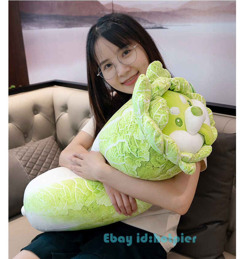 Vegetable Elf Cabbage Dog Pillow Bedroom Sofa Decoration Plush Toy Hold ...