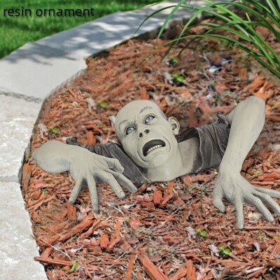 New Halloween Crawling Zombie Horror Props Outdoor Garden Statue ...