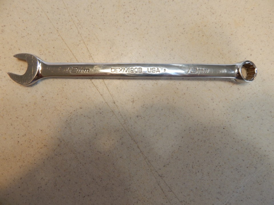 SNAP-ON 12 pt CHROME COMBINATION WRENCH 12MM - OEXM120B - USA | eBay