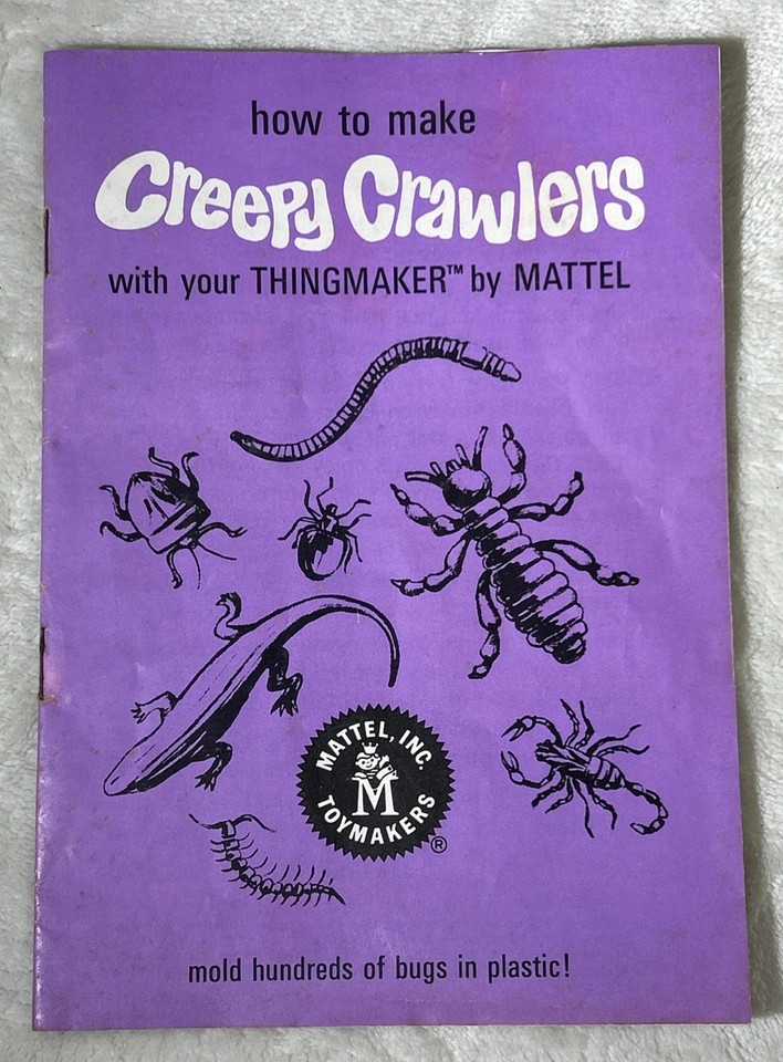 Mattel Creepy Crawlers Thingmaker Toy 1964 Vintage W/ Box Molds ...