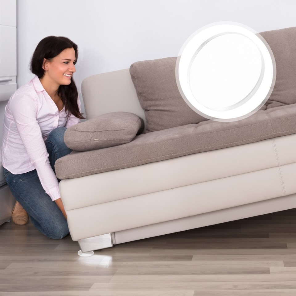 12 Pcs Clear Furniture Bumpers Glass Table Protector Rubber Feet Pad ...