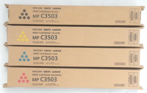 New Genuine Set 4 Ricoh 841813 841814 841815 841816 Toner Cartridge MP ...