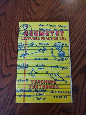 Algebra 1 Teaching Textbooks - Lecture and Practice 4 CD set Greg ...