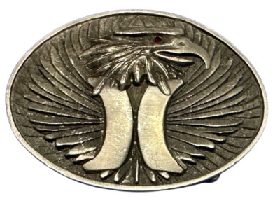 HURLEY SKATEBOARDS Belt Buckle - American Eagle with Red Ruby Eye | eBay