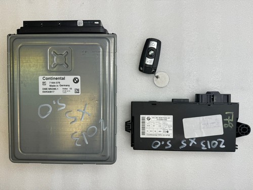 2012 BMW X5 E70 5.0i N63 4.4 IGNITION KEY DME MSD 85.1 ECU CAS MODULE ...