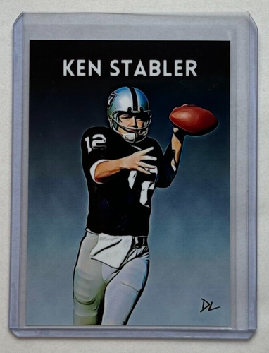 Ken Stabler Limited Edition Artist Signed "Oakland Raiders" Trading ...
