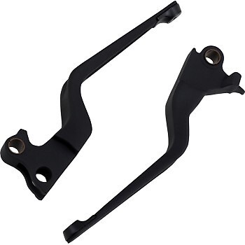 Kuryakyn 6682 Black Dillinger Levers for Harley Big Twin Softail Dyna ...