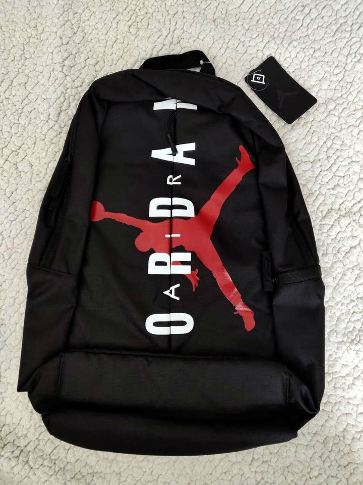NIKE AIR JORDAN JUMPMAN BACKPACK SLING PREMIUM LAPTOP BLACK GYM RED ...