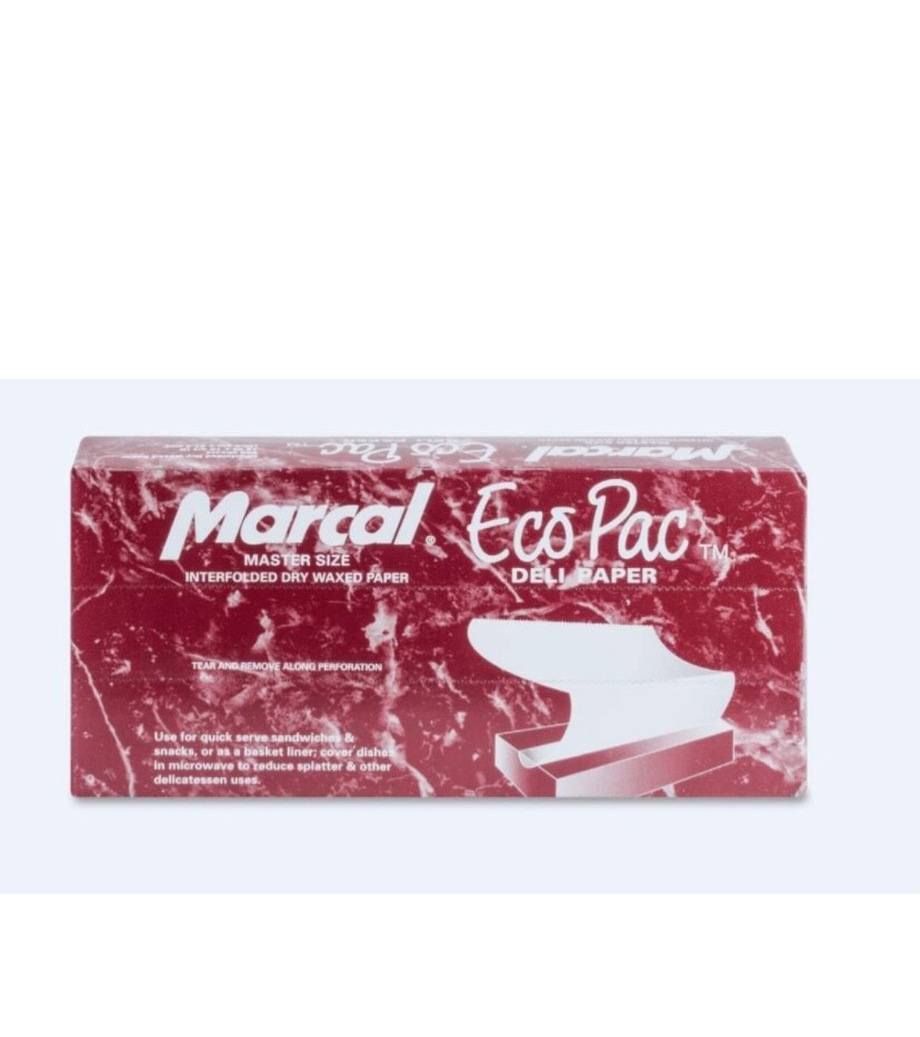 Marcal 5293 Eco-pac Interfolded Deli Wrap Dry Wax Paper 10 3/4w X 12l ...