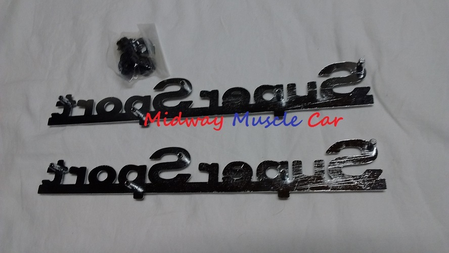 rear 1/4 quarter Super Sport SS emblem 1966 66 Chevy Chevelle Malibu | eBay