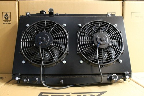 Fits Toyota Supra JZA80 2JZ FENIX Alloy Radiator GEN II Stealth & Fan ...