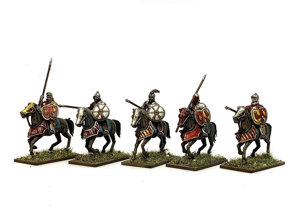 HEAVY RENAISSANCE CAVALRY 12 28mm painted historical wargames MEDIEVAL ...