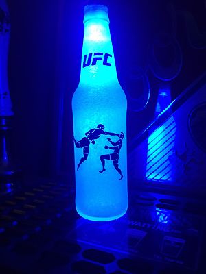 MMA UFC Ultimate Fighting 12 oz Beer Bottle Light LED Bar Man Cave | eBay