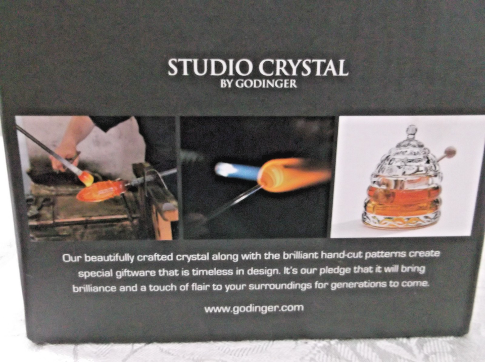 Studio Crystal Beehive Honey Jar by Godinger | eBay