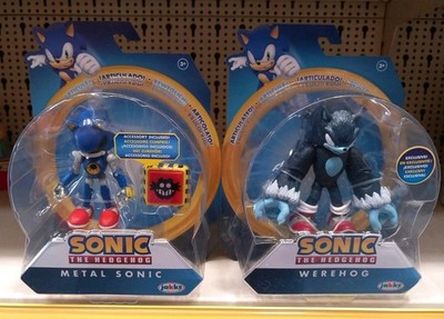 RARE Jakks Pacific Sonic The Hedgehog Werehog & Metal Sonic 2x Figure ...
