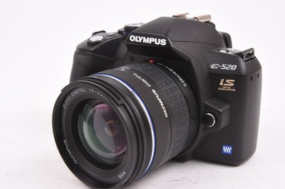 Olympus E-520 10MP DSLR Camera w/14-45mm Lens Shutter Count 700 #T ...