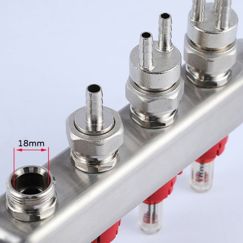 Underfloor Heating Brass Capillary Pipe Joints G34 Thread for Floor ...