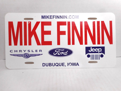 MIKE FINNIN CHRYSLER FORD JEEP DUBUQUE, IOWA Plastic Dealer License ...