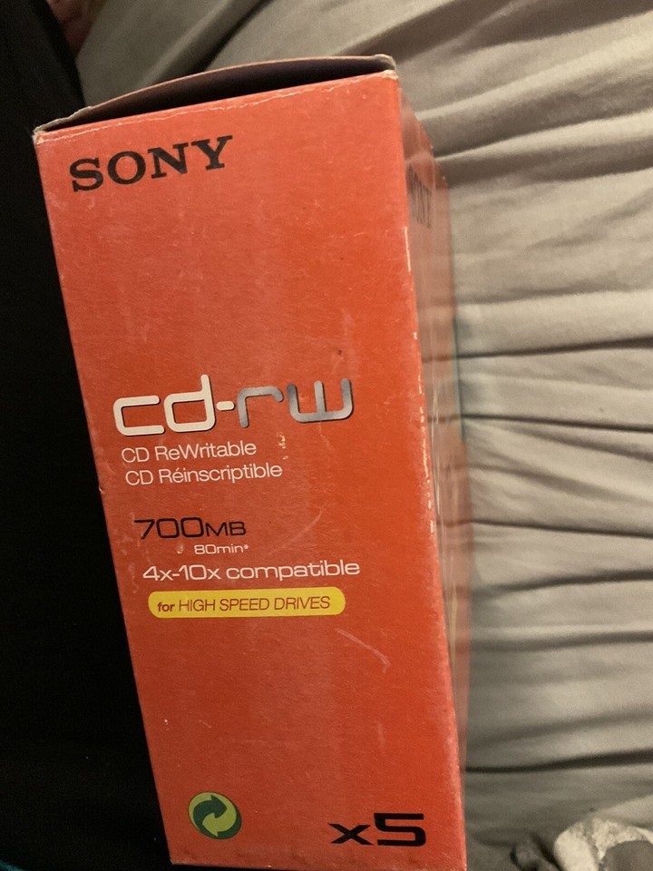 Sony Cd-rw 700mb 80 Mins 5 Discs | eBay