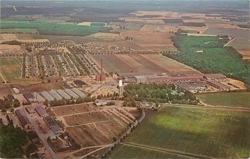 Seabrook Farms Co Company Seabrook New Jersey NJ aerial view Postcard ...