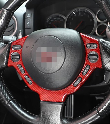 For Nissan GTR R35 2008-2016 Red Carbon Fiber Interior Steering Wheel ...