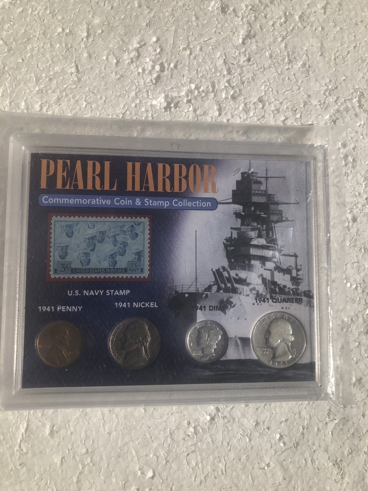 American Coin Treasures Pearl Harbor Commemorative 1941 Coin And Stamp ...
