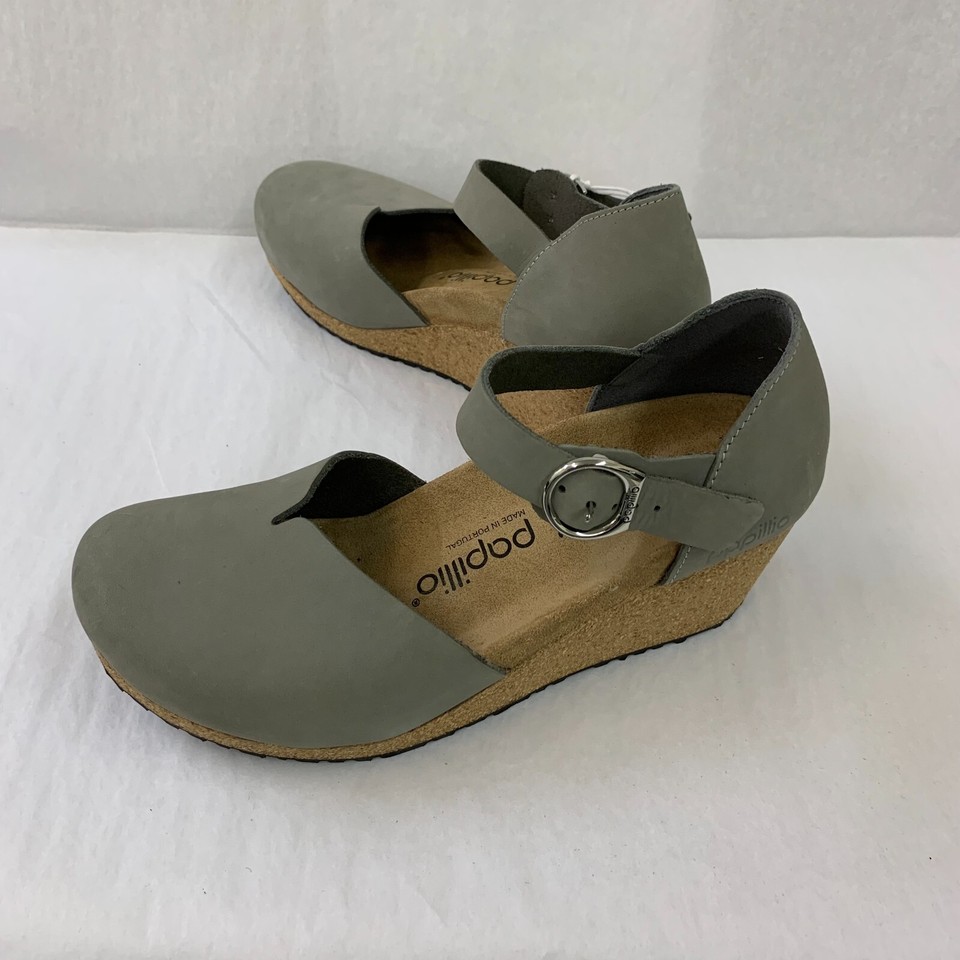 Birkenstock New w/ Box Papillio Mary Ring-Buckle Dove Gray Nubuck ...
