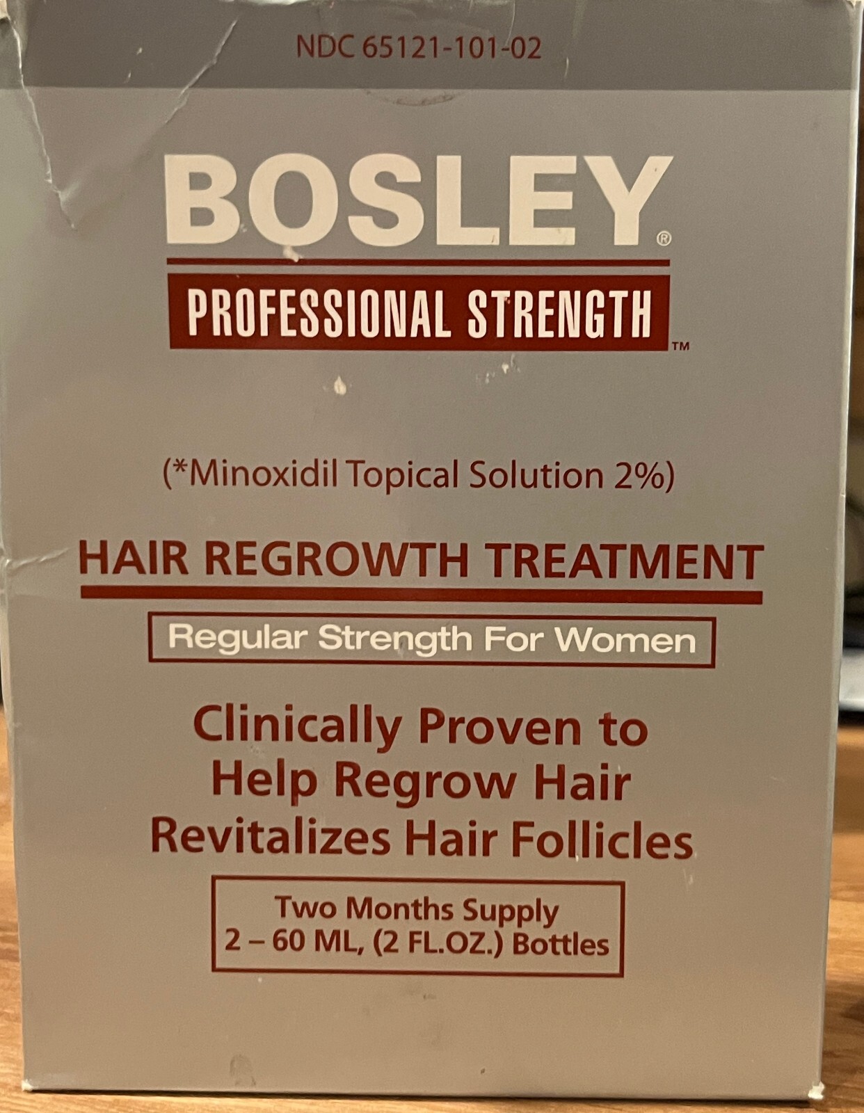 (AS IS)Bosley Hair Regrowth Treatment Regular Strength for Women 2 oz ...