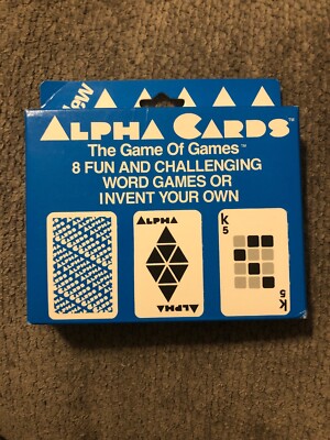 Alpha Cards The Game Of Games. New Fun Word Games From 1985. | eBay