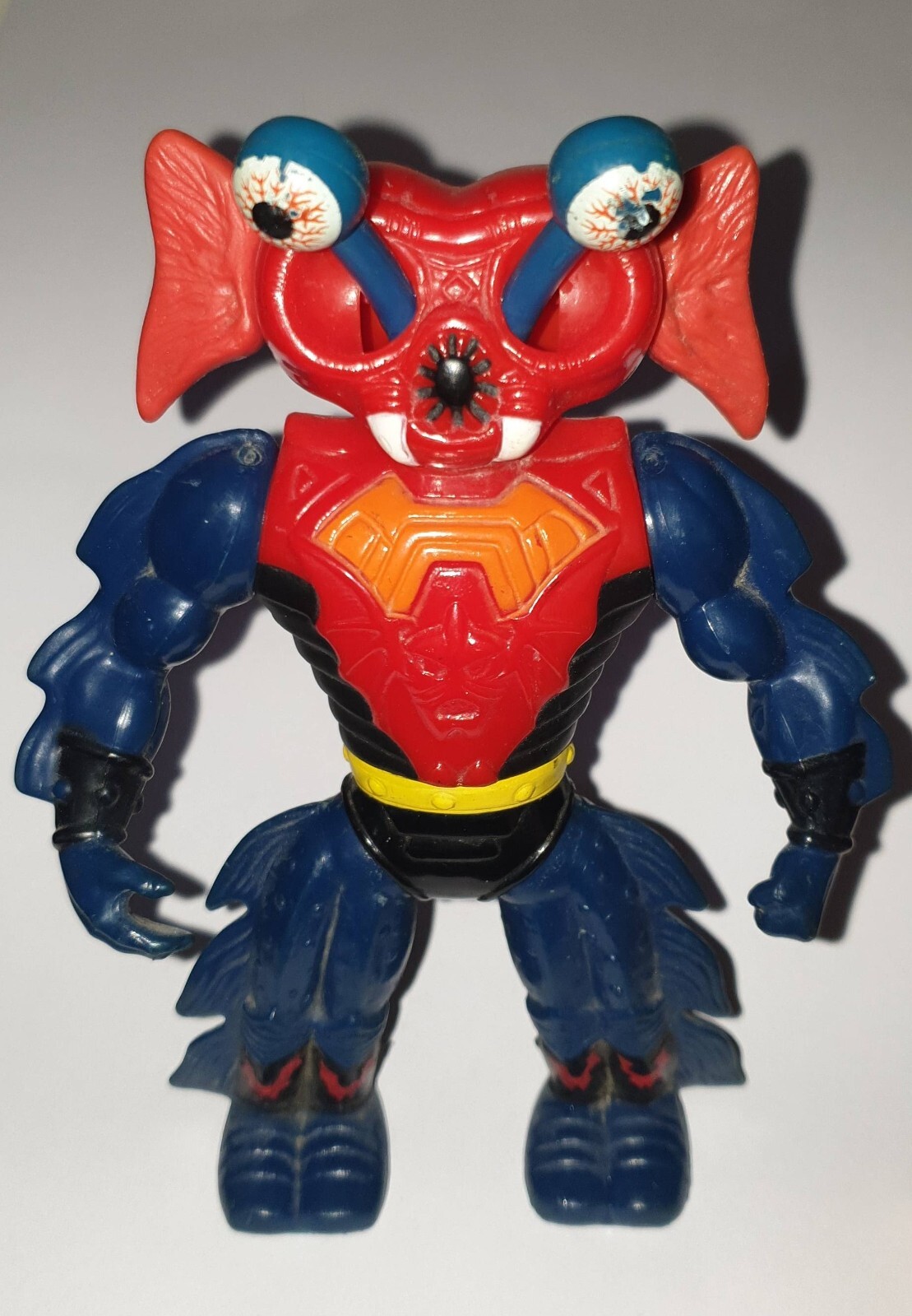 Rare He-Man / She-Ra Mantenna Figure 1984 Red and Blue eye version ...