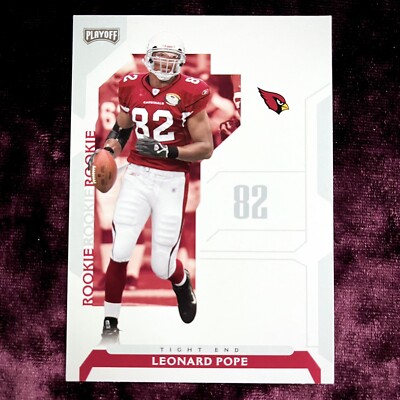 Leonard Pope ‘06 Playoff NFL RC MINT Georgia Bulldogs Rookie Cardinals ...