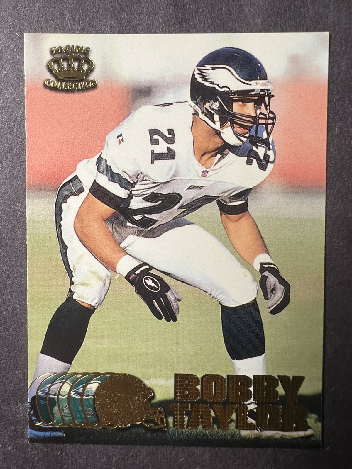 1997 Pacific Crown Collection Bobby Taylor Philadelphia Eagles Card ...