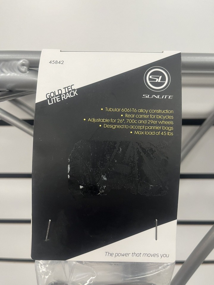 Sunlite Gold Tec Lite Rear Bike Rack | eBay