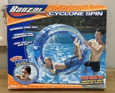 NEW BANZAI CYCLONE SPIN PLAY FUN SWIMMING POOL TOY OUTDOOR SPORT WATER ...