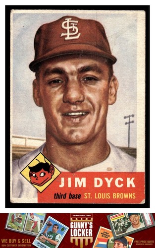 1953 Topps Jim Dyck 177 St. Louis Browns | eBay