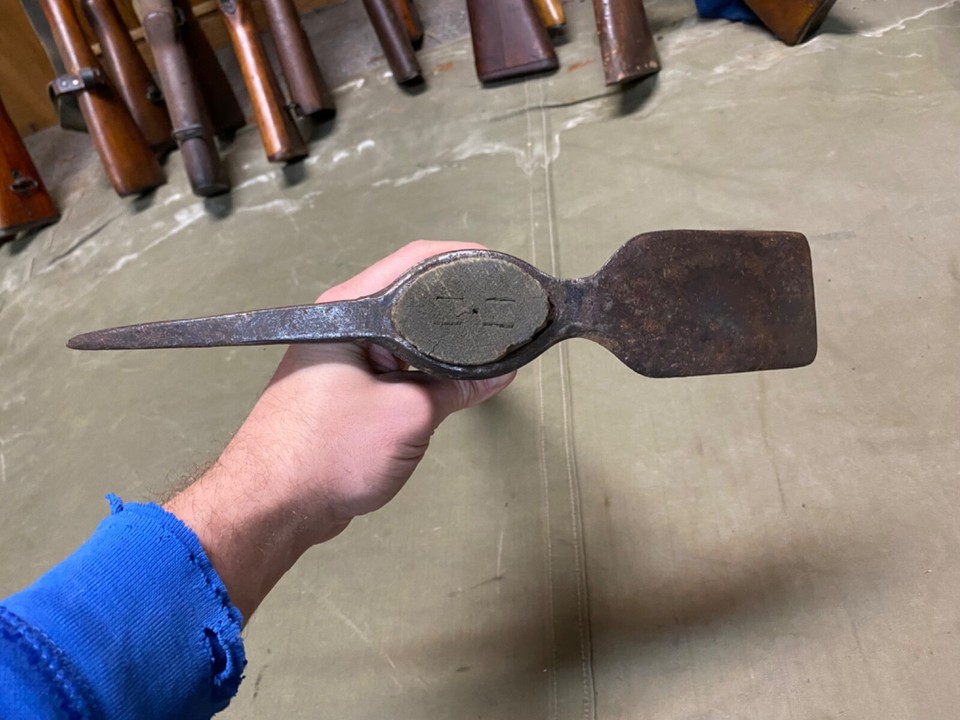 ORIGINAL WWI WWII US ARMY M1910 PICK AXE MATTOCK- "US" stamped | eBay