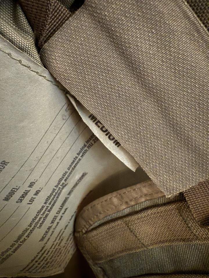 Oldgen MSA Paraclete RAV Smoke Green Medium with Back Panel cag sof ...