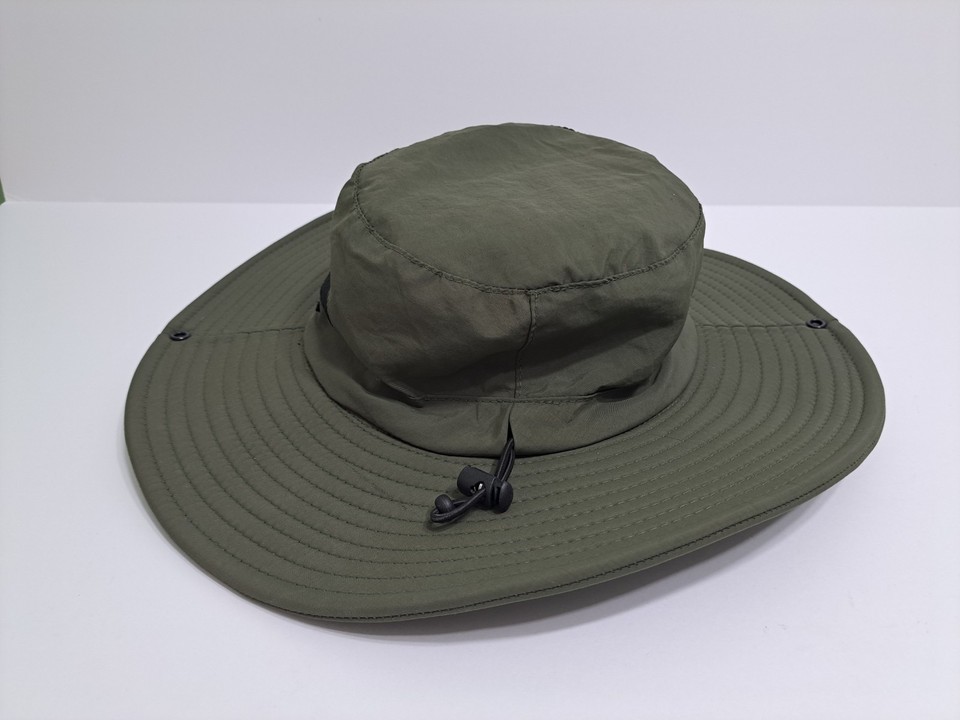 Bucket Boonie Sun Fishing Hat Safari Nylon Adjustable Army Green ...