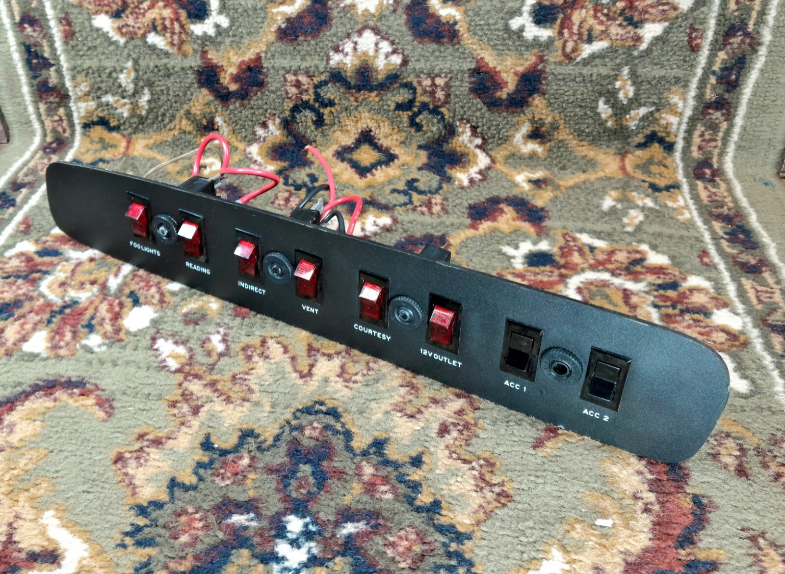 Vintage Conversion Van Overhead Console Switches, All lights and ...