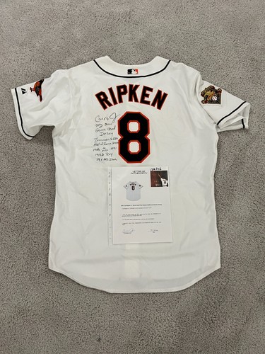 2001 Orioles Cal Ripken JR Game Used & Signed Baseball Jersey | eBay