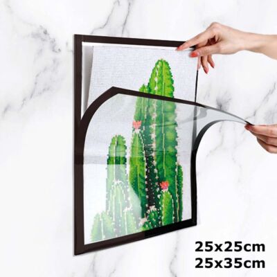 1- 3Pcs Self-Adhesive Diamond Painting Art Picture Frame Wall DIY ...