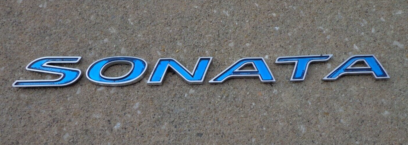 Hyundai Sonata blue emblem letters badge decal logo OEM Genuine ...