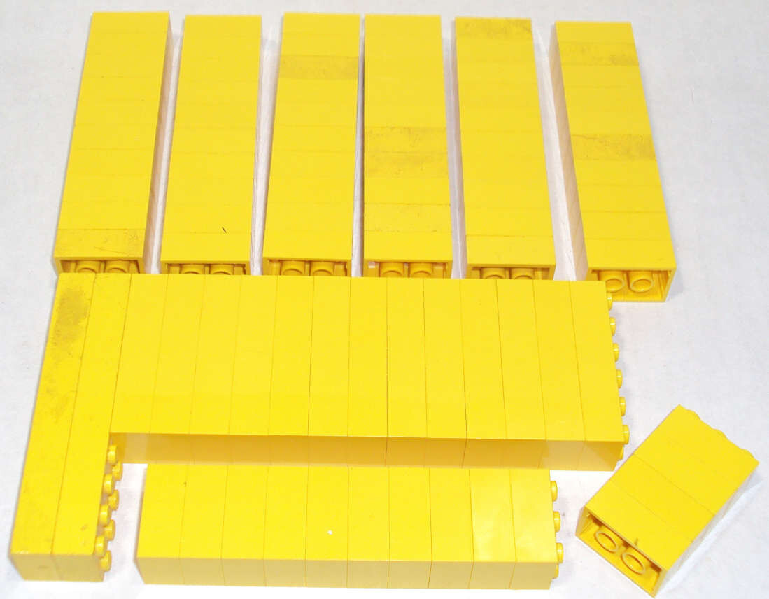 LEGO Yellow 74 2x3 13 2x6 2 2x10 Bulk Brick Lot of 89 Bricks | eBay