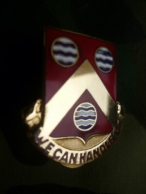US ARMY 498th SUPPORT BATTALION-~METAL ENAMEL CREST-D.U.I.~ | eBay