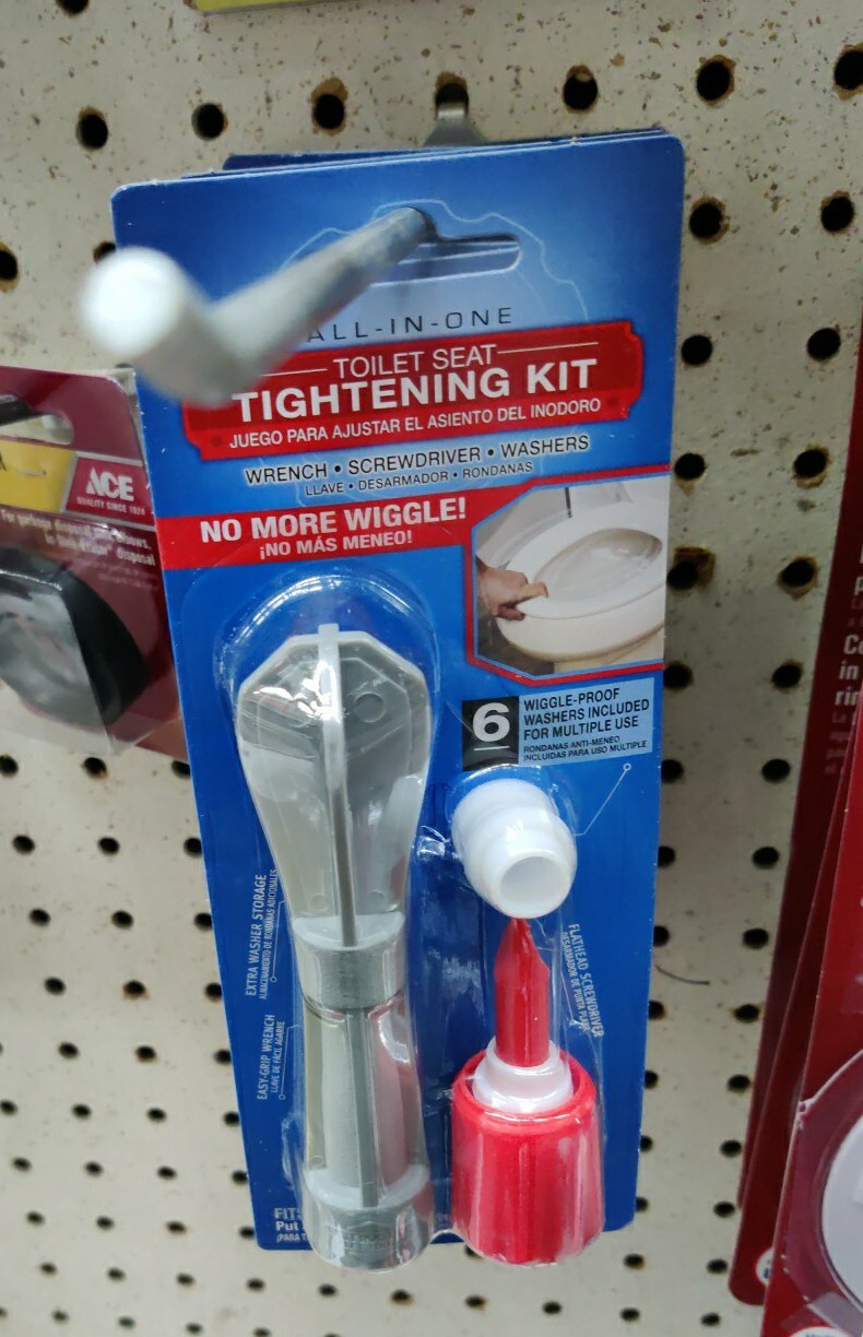 Toilet Seat Tightening Kit Wrench Screwdriver Washers All In One Stop ...