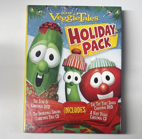 VEGGIETALES HOLIDAY PACK (DVD/CD SET) STAR CHRISTMAS/TOY THAT SAVED ...
