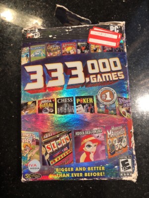 333,000 Games (PC Games, 2009) New Sealed Damaged Ripped Box ...